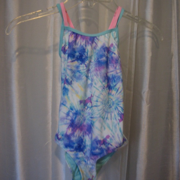 Limited Too | Swim | Limited Too Girls Lavender Blue Tye Dye Unicorn ...